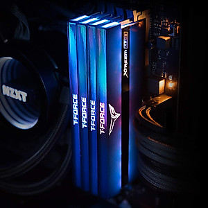 TEAMGROUP T-Force Xtreem ARGB 3600MHz CL18 32GB (2x16GB) PC4-28800 Dual Channel DDR4 DRAM Desktop Gaming Memory Ram (Blue) - TF10D432G3600HC18JDC01