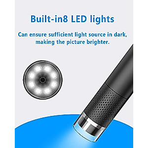 Wireless USB Digital Microscope, Handheld HD Fixed Focus Magnifier, Pocket Microscopes with LED Lights, 50x-1000x Magnification Inspection Camera Compatible with IOS Android Phone, MacBook, Windows PC