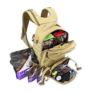 Lightning X Stocked Modular Trauma & Bleeding First Aid Responder Medical Backpack + Kit (Red w/Hydration Bladder)