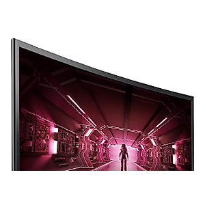 SAMSUNG CRG5 Series 24" FHD(1920 x 1080) 144Hz 4ms Curved FreeSync Gaming Monitor (LC24RG50FQNXZA) (Renewed)