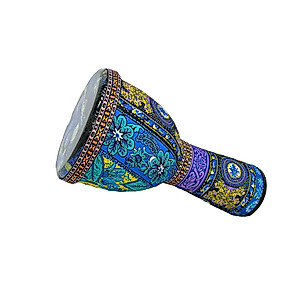 RUOSWTE Djembe Drum,Drum Circles,Africa Drums, West African Style, Bongos，Music Healing Instrument (A)