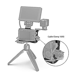 SMALLRIG Camera Cage for Sony ZV1 Camera, with Silicone Gel Grip, Cold Shoe Mount - 2938