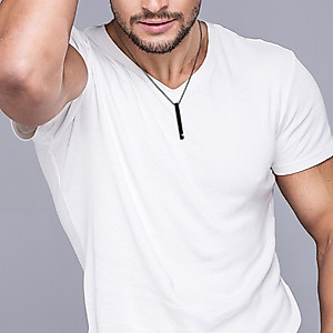 XIUDA Urn Necklace for Ashes Stainless Steel Cremation Necklace with Crystal Memorial Pendant Necklace