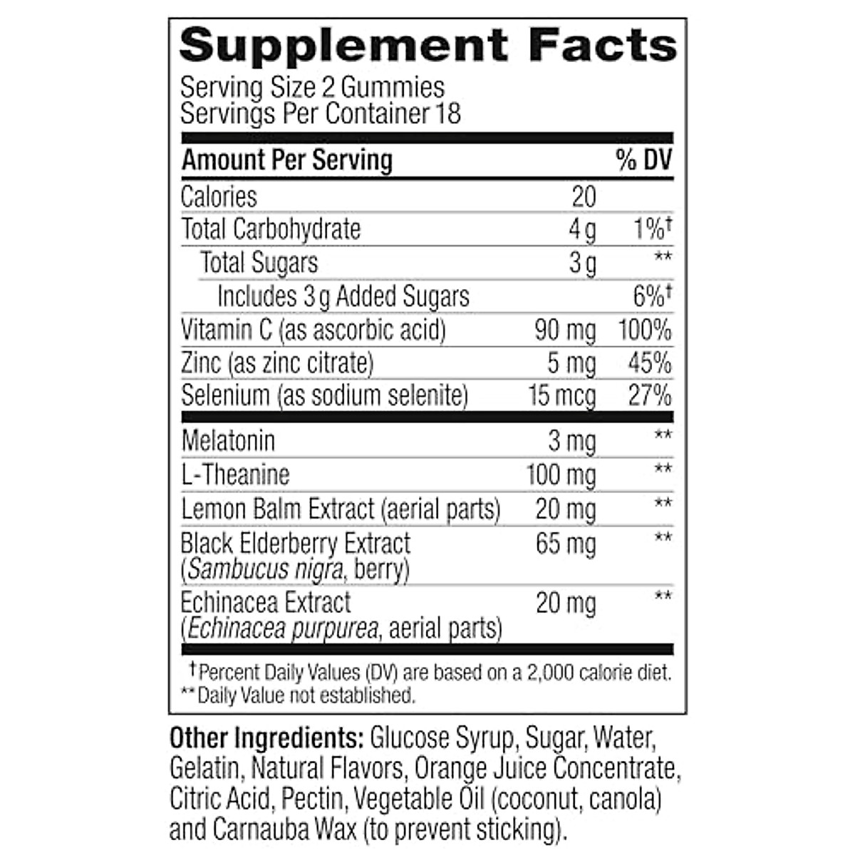 OLLY Sleep Immunity Melatonin Gummy, Vitamin C, Zinc, Echinacea, 3mg Melatonin, Immune and Sleep Support, Berry - 36