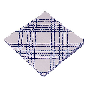 Soimoi Japanese Sashiko Print Precut 5-inch Cotton Fabric Quilting Squares Charm Pack DIY Patchwork Sewing Craft- White & Blue