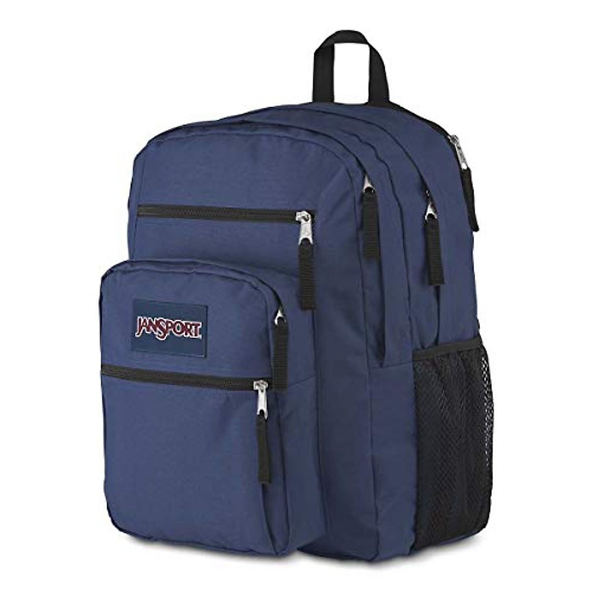JanSport Big Laptop Backpack Navy - Computer Bag with 2 Compartments, Ergonomic Shoulder Straps, 15” Laptop Sleeve, Haul Handle - Book Rucksack
