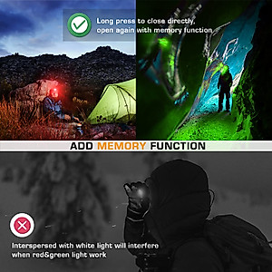 EverBrite Headlamp, 5 Pack Kids Headlamp with Red Light and Memory Function, Head Lamp for Adults and Kids with 5 Modes, Bright Headlamps for Camping, Running, Batteries Included