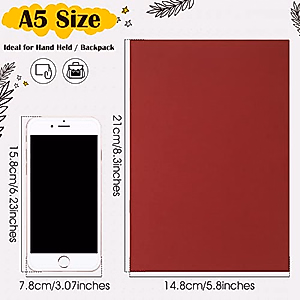 80 Pack A5 Composition Notebooks 40 Pages Colorful Journals Notebooks Soft Cover Notebooks Lined Blank Travel Journals Notebooks for Kids School Students Traveler Office Supplies, 8.3 x 5.8 Inches