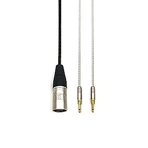 Sukira HiFi Cable Compatible with Sennheiser HD700 Headphones Balance Line (4-pin XLR Male) Upgrade Cable, Silver Plated Wire 1.5m/4.9ft
