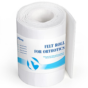 Pllieay Adhesive Felt Roll, Orthopedic Felt Roll 1/8" Thick 6"x2.5yd Quality Wool Rayon Blend for Provide Cushioning and Support in Pain Foot