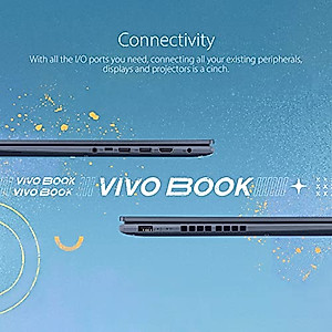 ASUS VivoBook 16X Laptop, 16" 4K OLED Display, Intel Core  i7-12700H CPU, Intel Iris Xe Graphics, 16GB RAM, 512GB SSD, Fingerprint Sensor, Windows 11 Home, Quiet Blue, F1603ZA-DS74