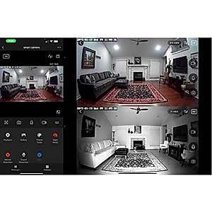 EighteenXVIII Smart Camera 1080P Home Alarm System with Two-Way Audio - Portable Security Cam with Night Vision and Motion Detection - Indoor WiFi Camera for Home - 24/7 Recording Plugged in