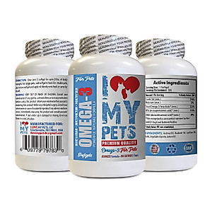 Dog Skin and Coat - Omega 3 Fatty ACIDS for Pets - Dogs and Cats - Premium Health - Omega 3 for Dogs Liquid - 180 Softgels (1 Bottle)