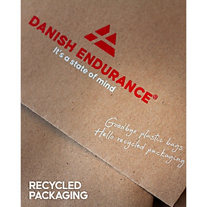 DANISH ENDURANCE Graduated Calf Compression Sleeves (Solid Black 1 Pair, Medium)