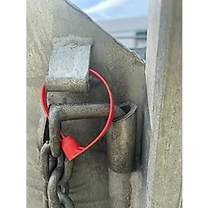 133 SUPPLY - 100 Red Plastic Truck Seals Red Trailer Seals - Freight Seals Load Seals Shipping Seals Security Seals Truck Seal Plastic Trailer Seal Shipping Container Seals Tamper Seals Security Tags