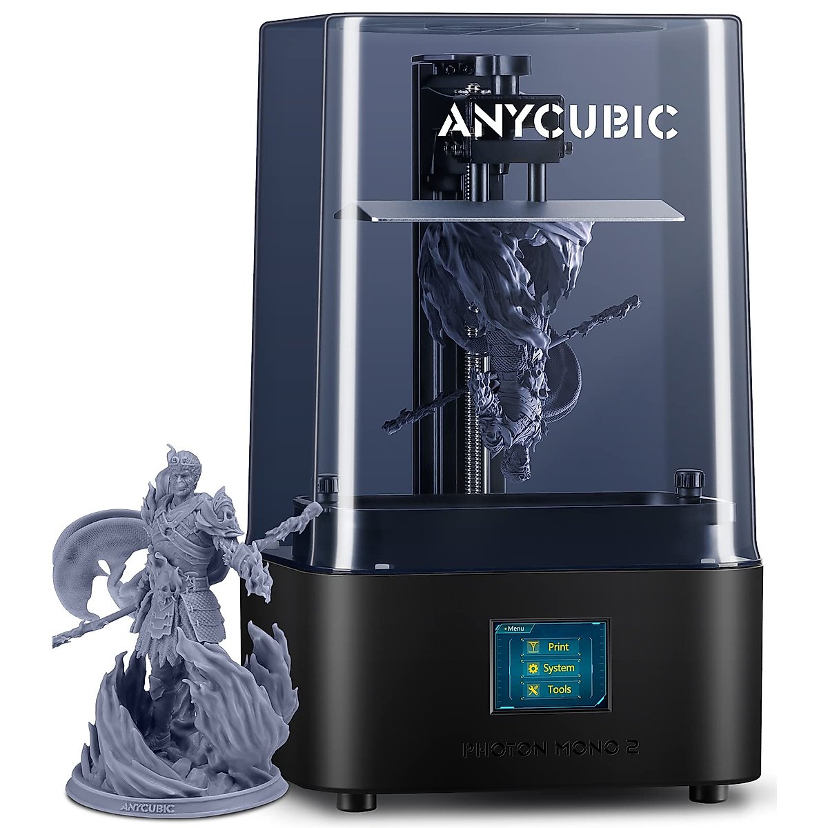 ANYCUBIC Photon Mono 2, Resin 3D Printer with 6.6'' 4K + LCD Monochrome Screen, Upgraded LighTurbo Matrix with High-Precision Printing, Enlarge Print volume 6.49'' x 5.62'' x 3.5''