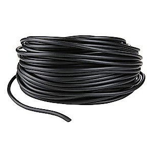 JIH Aquarium 100 Feet Black Airline Tubing Standard 3/16" for Fish Tank, Terrariums, and Hydroponics