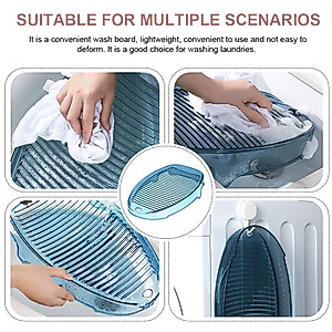 Cabilock Washing Washboard Baby Clothes Washboard Dormitory Washboard Home Scrubbing Board Non- Slip Socks Underwear Washboard Laundry Supply