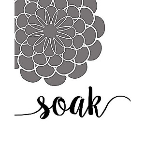 Black and White Bathroom Wall Art (8x10) - Black and White Bathroom Wall Decor Unframed Prints - Great Restroom Gray and White Bathroom Decor Black and White Bathroom Accessory