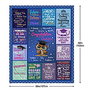 Graduation Gifts, Graduation Gifts for Her, 2023 Graduation Gifts, College Graduation Gifts for Her Blanket 50"X60", graduation gift for Him, High School PHD Bachelors Masters Degree Graduation Gifts