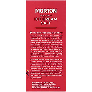 Morton Ice Cream Salt, Rock Salt, 4 Pound, Tub (Pack of 4)