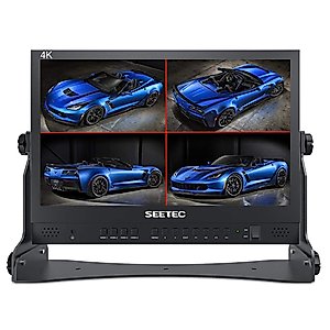 SEETEC ATEM156 15.6" 4 HDMI Input Output Quad Split Display for ATEM Mini Video Switcher Live Streaming Broadcast Director Monitor Used in Movie Production