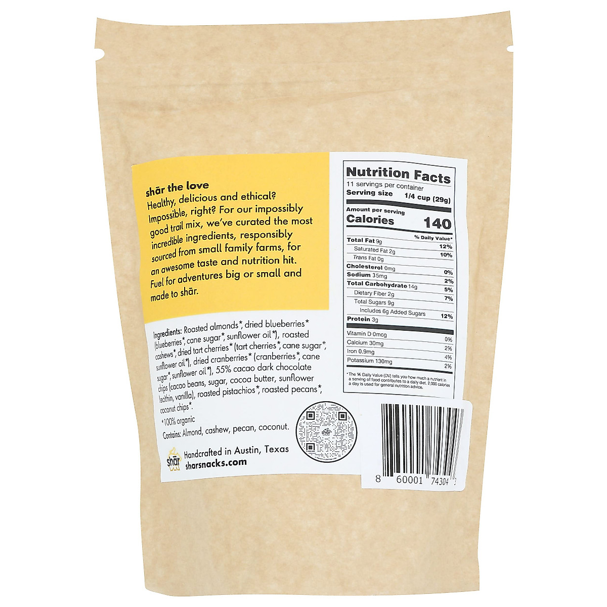 Shar Original Trail Mix, 11 OZ