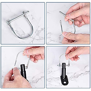 Supkiir Bicycle Trailer Coupler, 2 Pack Portable Bike Trailer Hitch Connector Attachment for Children's Trailers and Most Bicycles