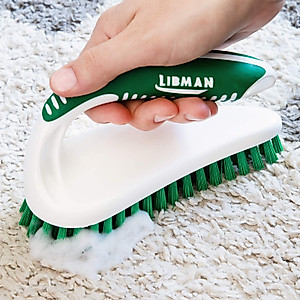 Libman Scrub Brush Kit – Three Different Durable Brushes for Grout, Tile, Bathroom, Kitchen. Easy to Handle, Strong Fibers for Tough Messes – Family Made in the USA, Unisex Lot 2406