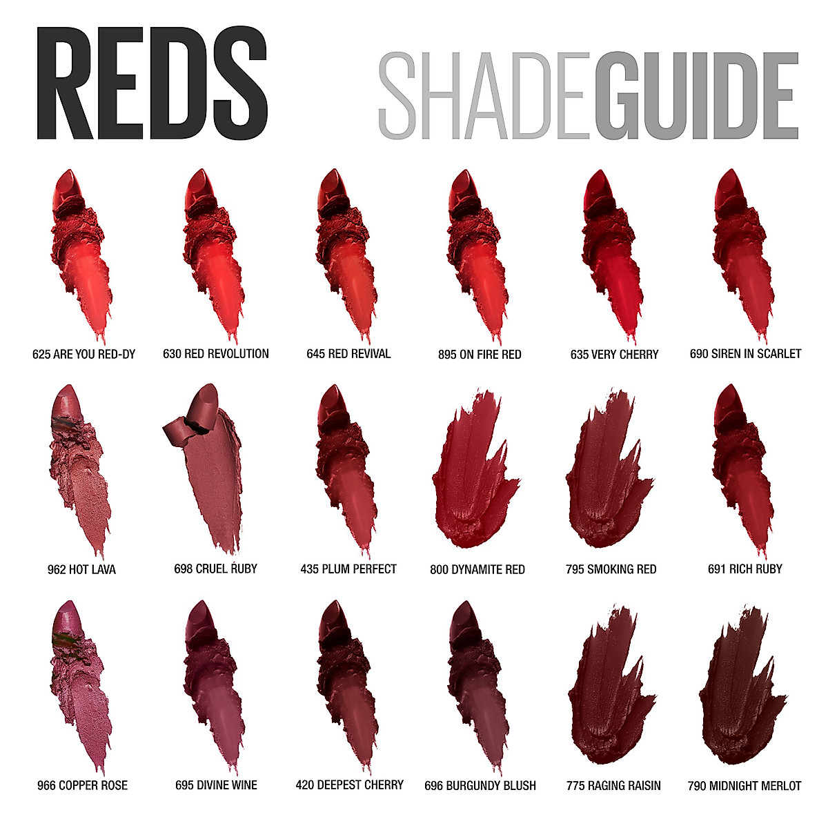 Maybelline New York Color Sensational Red Lipstick Powder Matte Lipstick, Cruel Ruby, 0.15 Ounce, Pack of 1