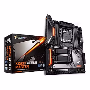 GIGABYTE X299X AORUS Master (Intel/X299/E-ATX/12 Phase Digital VRM/Triple Fins-Array Heatsink/ESS Sabre DAC/WiFi 6/10G LAN/5G LAN/Motherboard)