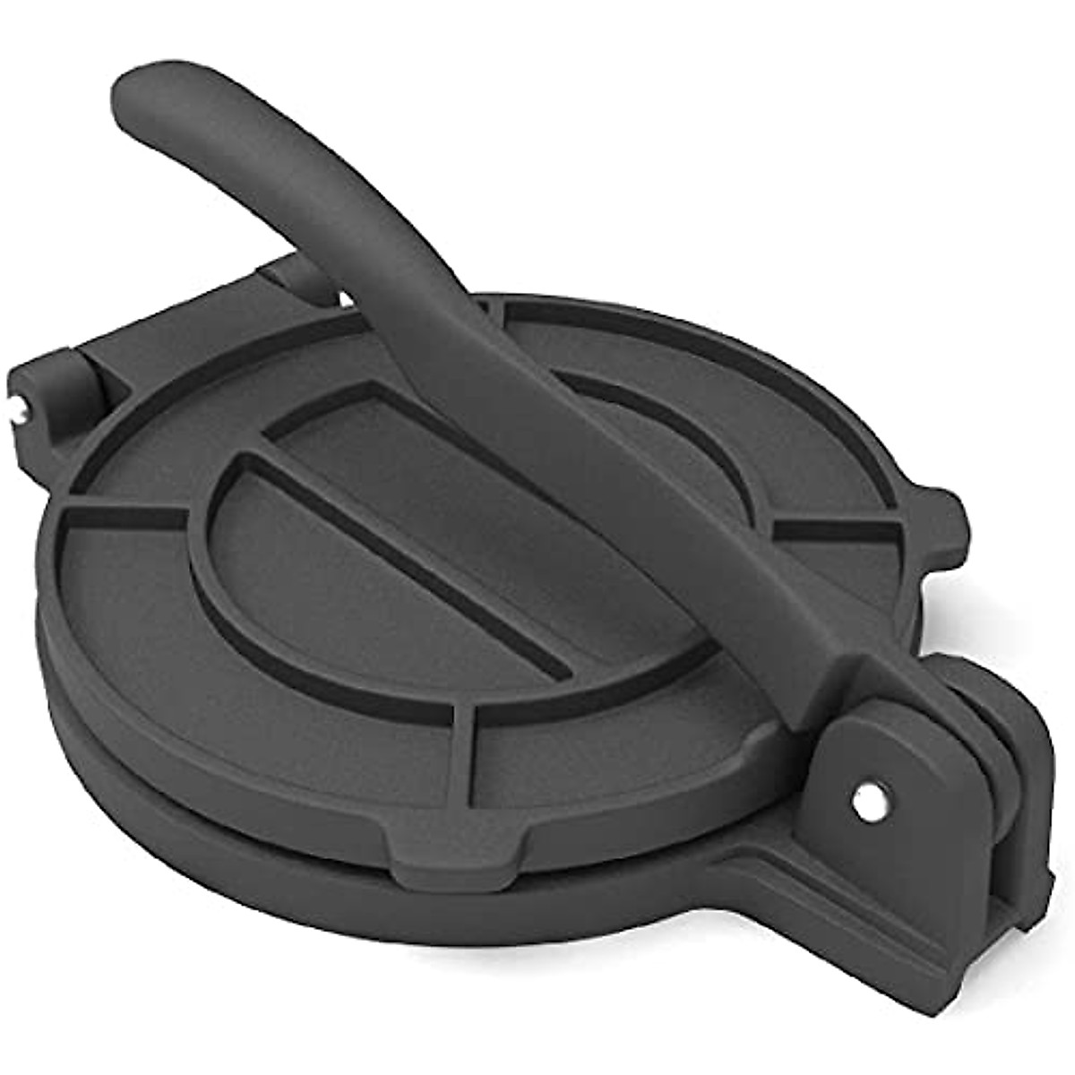 Cast Iron Tortilla Press, Heavy Duty Tortilla Maker, 10-inch Flour Tortilla Press with Foldable Handle,Taco press with Some Parchment Paper,10 Inch