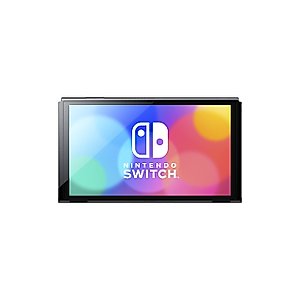 Nintendo Switch (OLED model) w/Neon Red & Neon Blue Joy-Con (Renewed Premium)