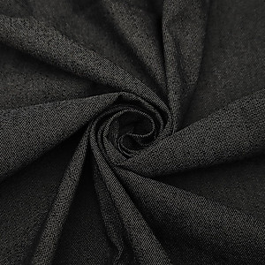 1 Yard 8 oz Black Denim Fabric for Sewing, Crafting Stylish Black Denim Fabric by The Yard Jean Material Black Jean Fabric (60''x36'')
