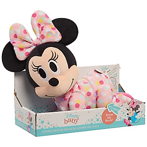 Disney Baby Musical Crawling Pals Plush Minnie Mouse, Stuffed Animal, Officially Licensed Kids Toys for Ages 09 Month by Just Play