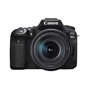 Canon EOS 90D Digital SLR Camera with 18-135 is USM Lens (Renewed)