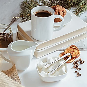 SOLEADER Mini Serving Tongs, Small Serving Utensils for Catering, Kitchen Tongs, Food-Grade Premium 304 Stainless Steel Tongs, Heavy Duty (4.5" Appetizer Tongs)