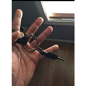 ZAK Tool ZT-9P Flat Knurled Swivel Key, Black