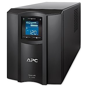 APC 1500VA Smart UPS with SmartConnect, SMC1500C Sinewave UPS Battery Backup, AVR, 120V, Line Interactive Uninterruptible Power Supply