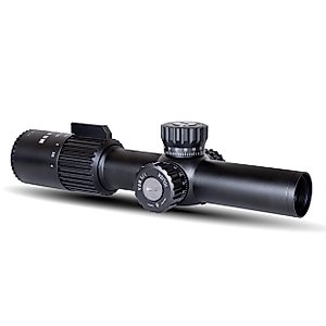 Monstrum G3 1-4x24 First Focal Plane FFP Rifle Scope | ZR305 H-Series Offset Scope Mount | Bundle
