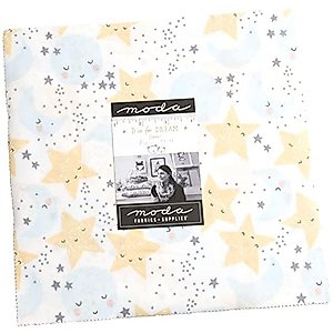 Paper + Cloth D is for Dream Flannel Junior Layer Cake 20 10-inch Squares Moda Fabrics 25122JLCF, Assorted, 10 Inches