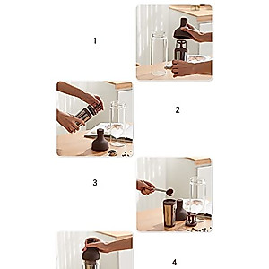 Coffee Cold Brewer Cold Brew Coffee Pot Glass Household Fruit Tea Cold Brew Bottle Ice Drip Coffee Appliance Cold Brew Cup Simple to Use (Color : Brown, Size : 1000ml) (White 1000ml) (Pink 1000ml)