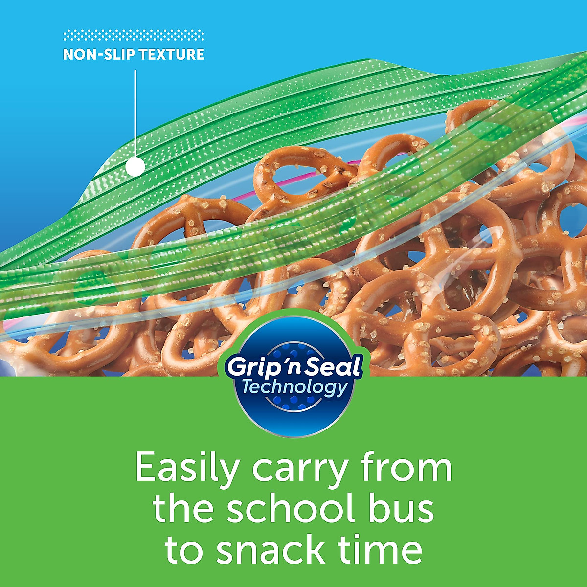 Ziploc Snack Bags, Storage Bags for On the Go Freshness, Grip 'n Seal Technology for Easier Grip, Open, and Close, 280 Count