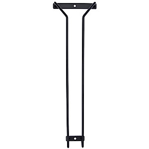 ZOOHOT 35.5cm Wine Glass Rack - Under Cabinet Stemware Wine Glass Holder Glasses Storage Hanger Metal Organizer Black (1 Rows, 3 Pack)