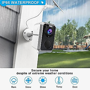 BEENOCAM 3MP 2K Solar Security Camera Wireless Outdoor Rechargeable Battery Powered WiFi Surveillance Camera for Outside/Indoor with Spotlight Siren, Motion Detection, Color Night Vision