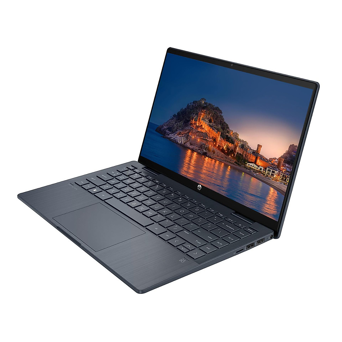 HP 2023 Pavilion 2-in-1 14" FHD Touchscreen Laptops for Student & Business, Intel 12th Gen Core i3-1215U, Up to 4.4 GHz, 8GB RAM|512GB SSD, Long Battery Life, USB-C, Windows 11, Blue, ROKC HDMI Cable