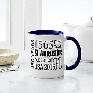CafePress St Augustine 450 Years Mugs Ceramic Coffee Mug, Tea Cup 11 oz