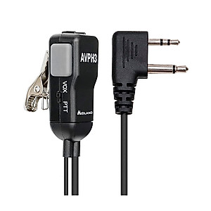 Midland AVPH3 Transparent Security Headsets with PTT/VOX (6-Pack)