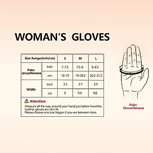 GSG Women Leather Gloves Rabbit Fur Cuff Touchscreen Winter Warm Driving GlovesBlack L