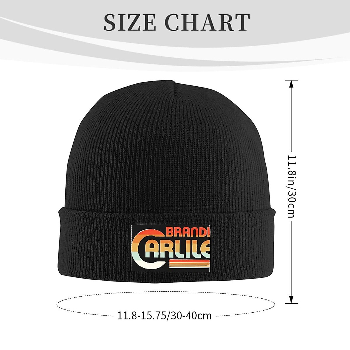 Brandi Rock Singer Carlile Knit Hats for Men Women Soft Cuffed Cap Fashion Basic Beanie Hats for Cold Weather Ski Black